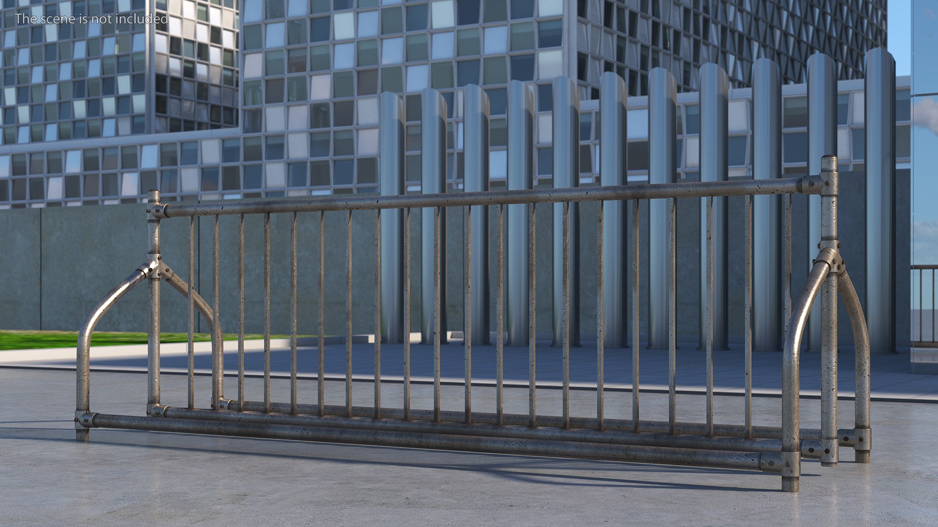 Double Sided Bike Rack Model - TurboSquid 2240376