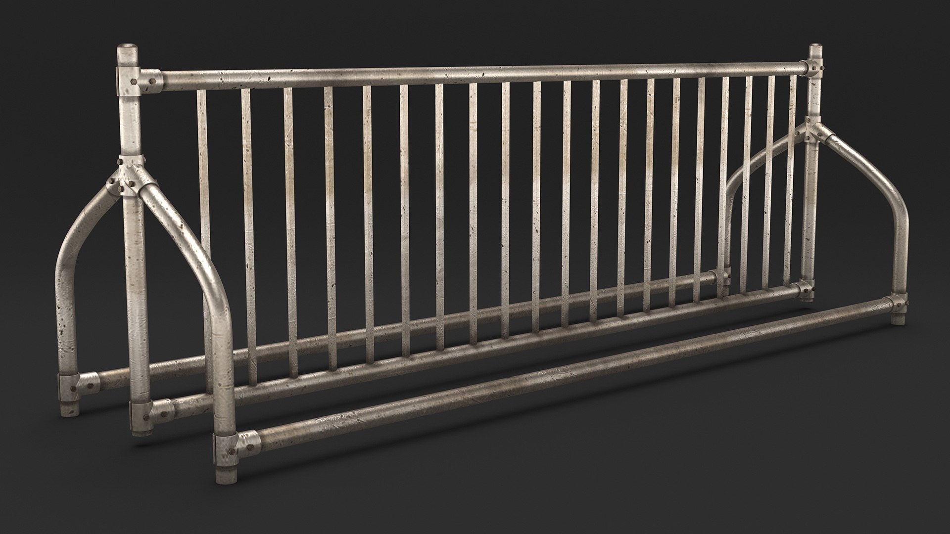 Double Sided Bike Rack Model - TurboSquid 2240376