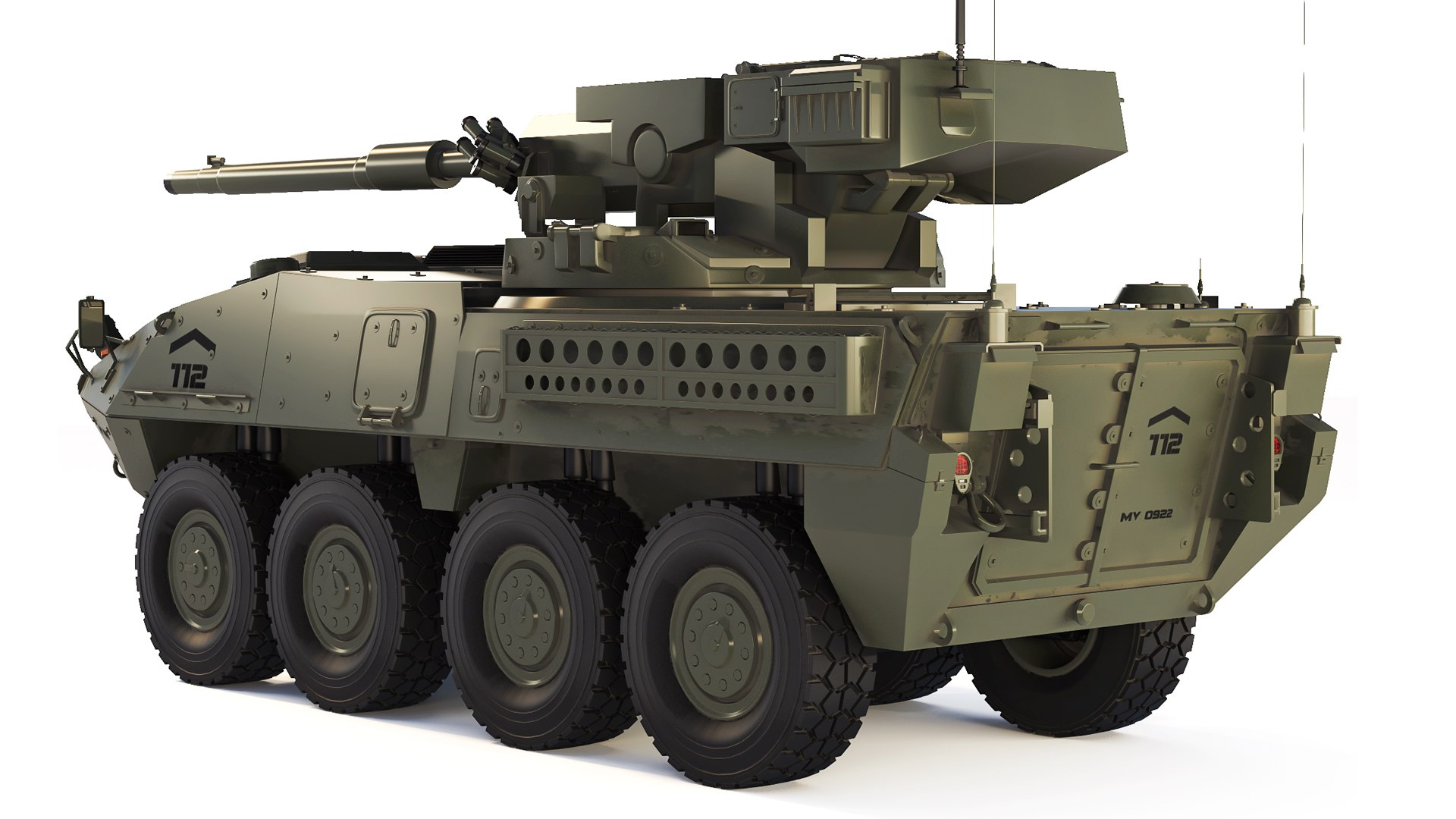 3D M1128 Stryker MGS 2003 Model - TurboSquid 2060393