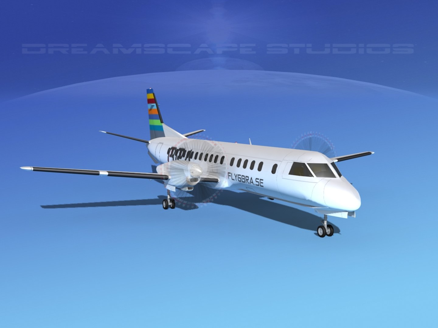 3D Cockpit Saab 2000 - TurboSquid 1203943