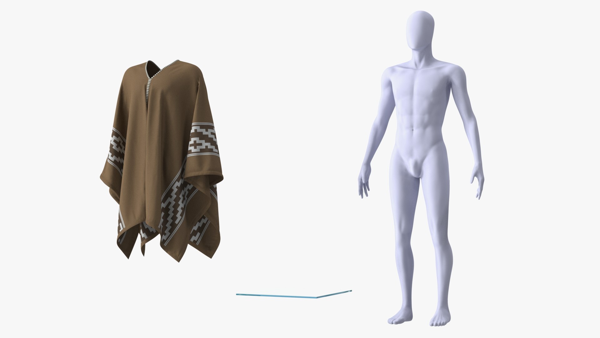 Decorated Poncho On Mannequin 3D Model - TurboSquid 2083697