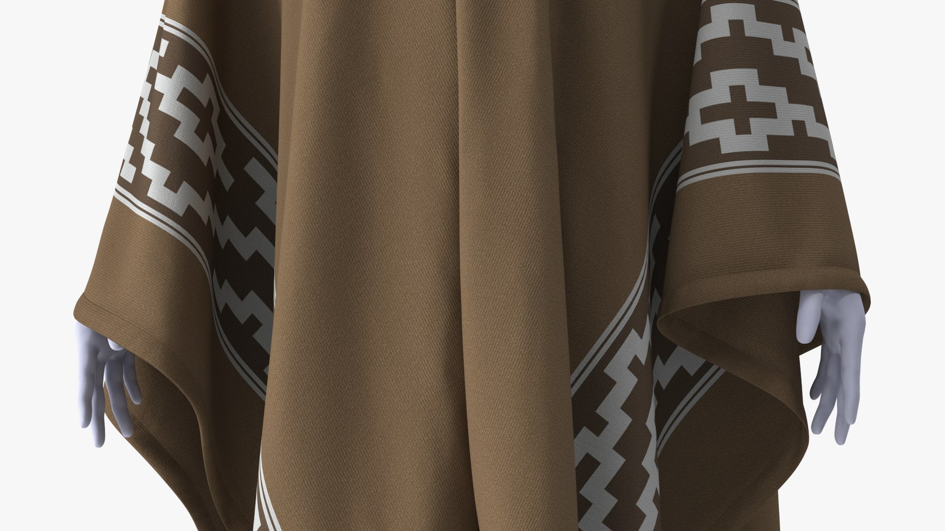 Decorated Poncho On Mannequin 3D Model - TurboSquid 2083697