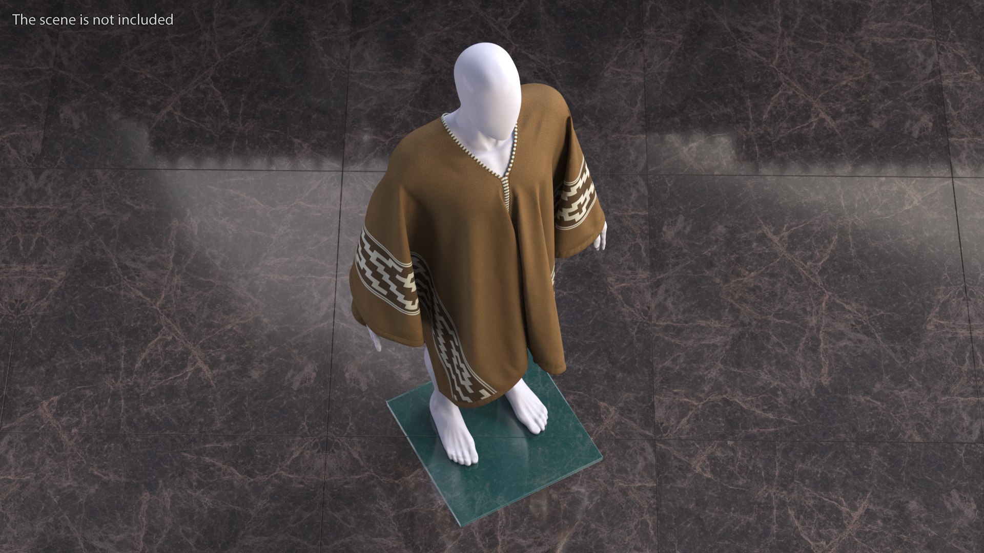 Decorated Poncho On Mannequin 3D Model - TurboSquid 2083697