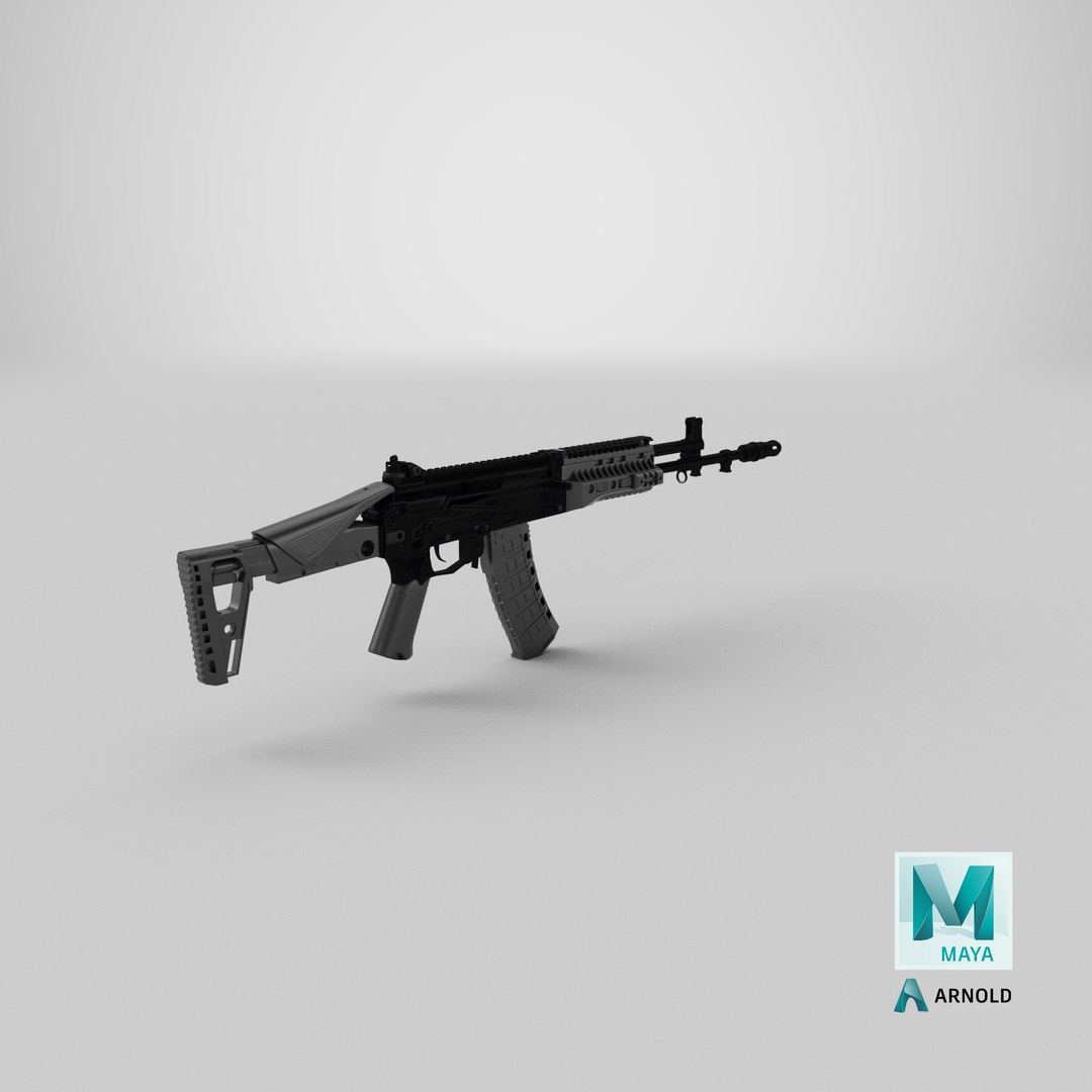 Kalashnikov Assault Rifle AK-12 3D - TurboSquid 2130183