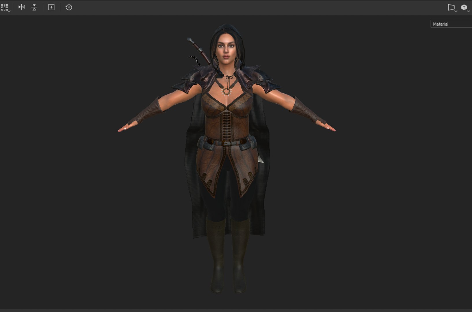 3D AAA 3D REALISTIC CHARACTER - FANTASY FEMALE WARRIOR Or FIGHTER Model ...