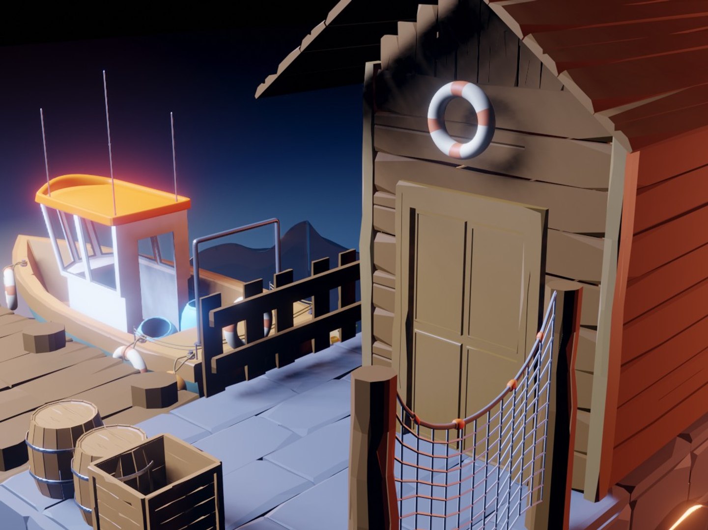 3D Model Isometric Dock - TurboSquid 1602950