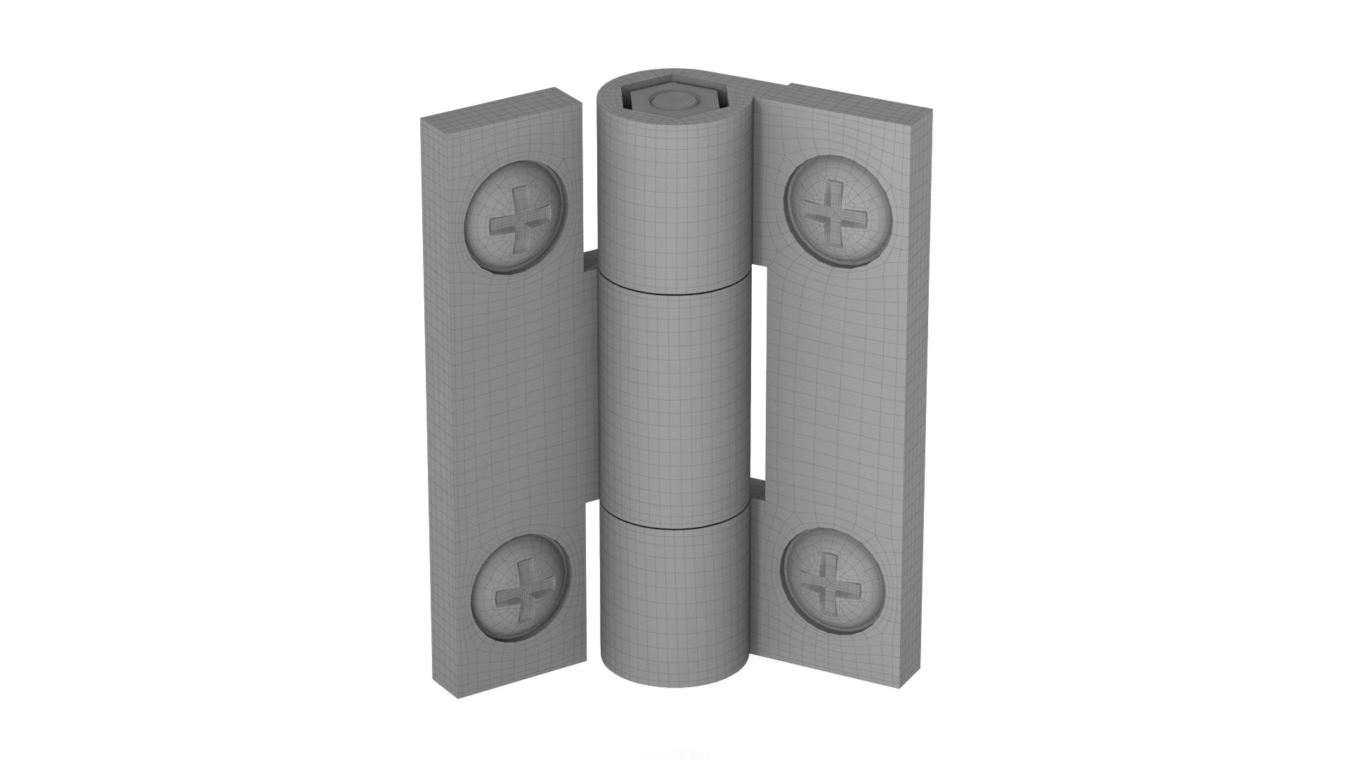 3D Basic Metal Hinge Model - TurboSquid 2106649