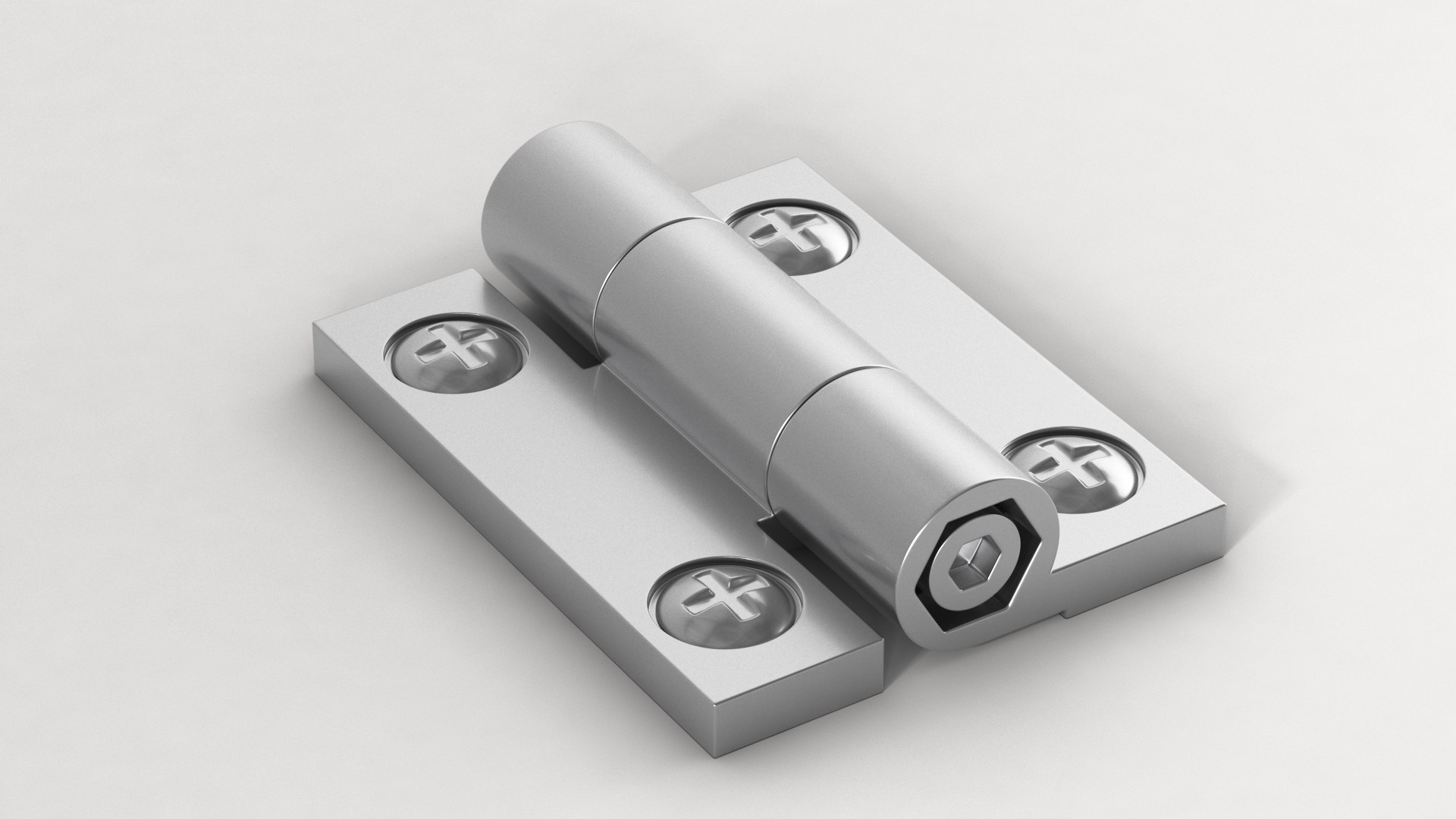 3D Basic Metal Hinge Model - TurboSquid 2106649