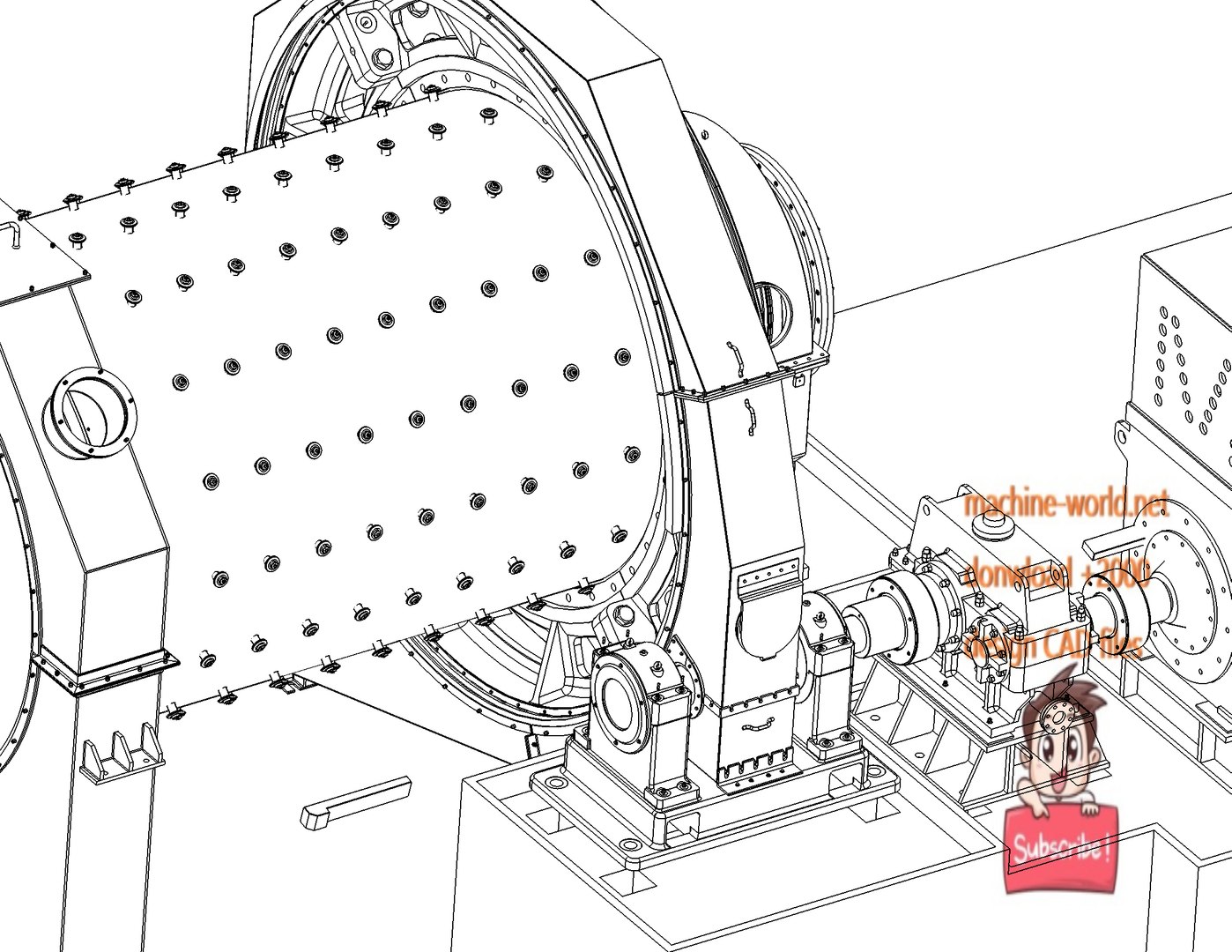 3D industrial Rod mill - TurboSquid 2123094