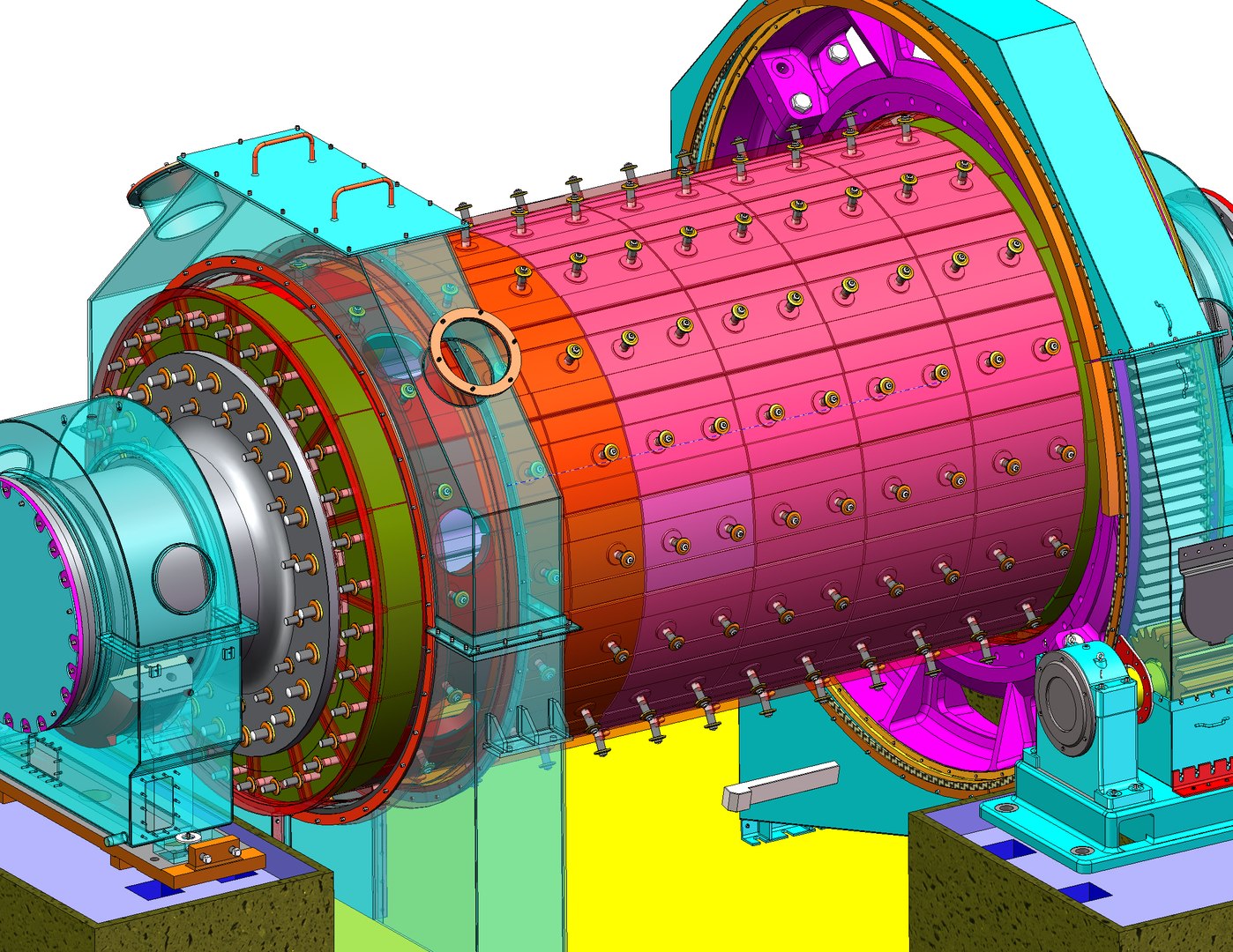 3D industrial Rod mill - TurboSquid 2123094