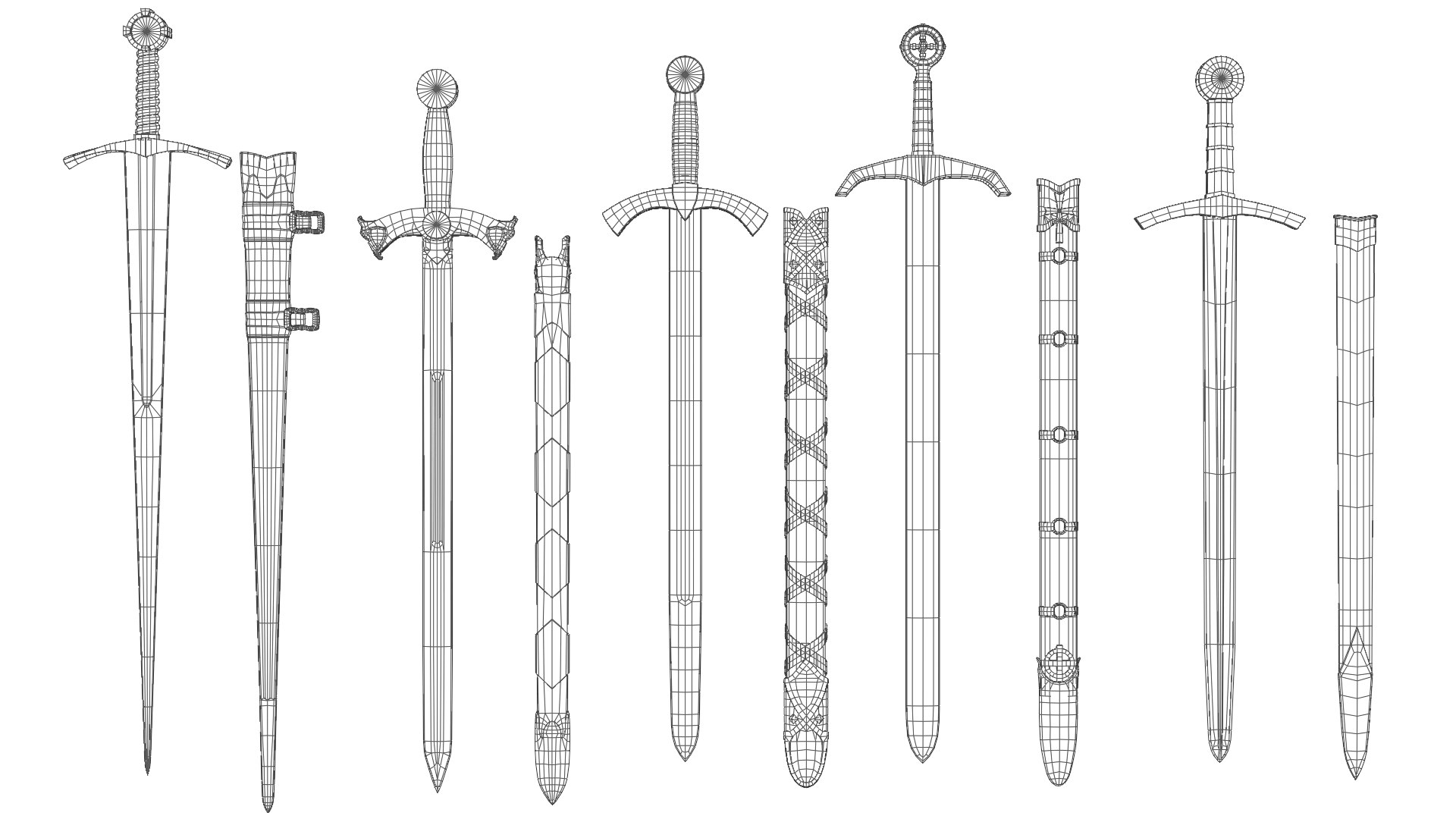 3D Swords Blade Pbr Model - TurboSquid 1637488