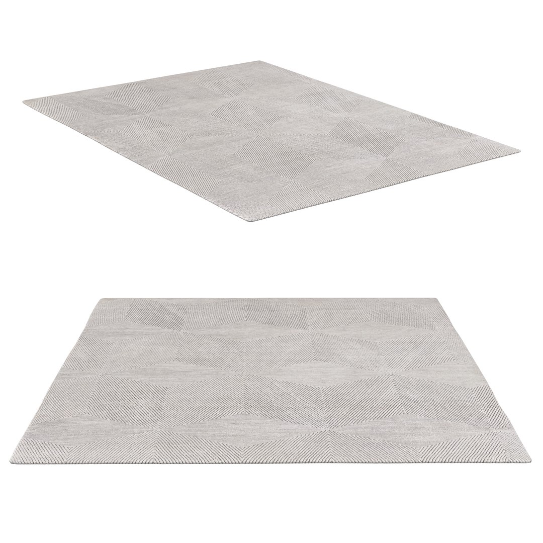 KAVERI HAND-KNOTTED WOOL And SILK RUG 3D Model - TurboSquid 1962443