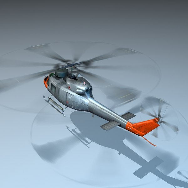 bell 212 navy translucent 3d model