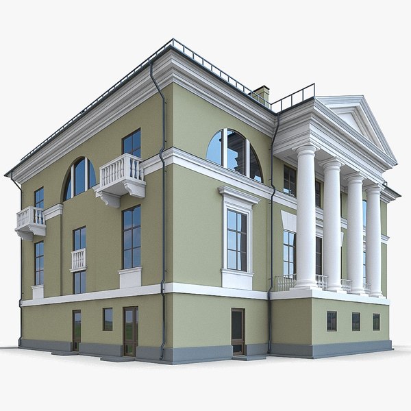 3d traditional building model