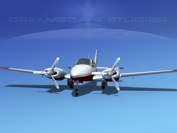 modèle 3D de Beechcraft B55 Baron V18 - TurboSquid 1031338