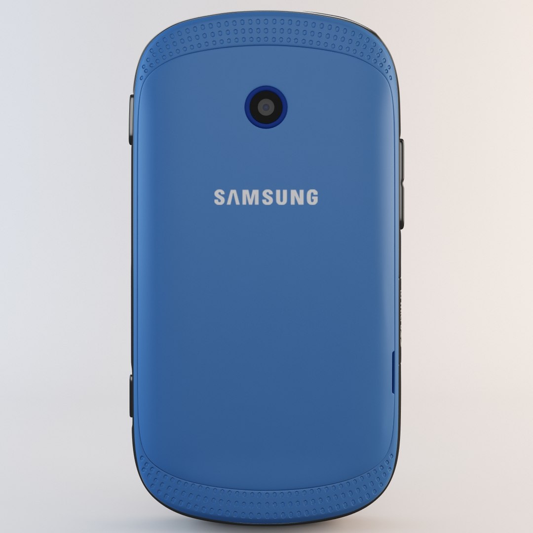 3dsmax Blue Samsung Galaxy Cellphone