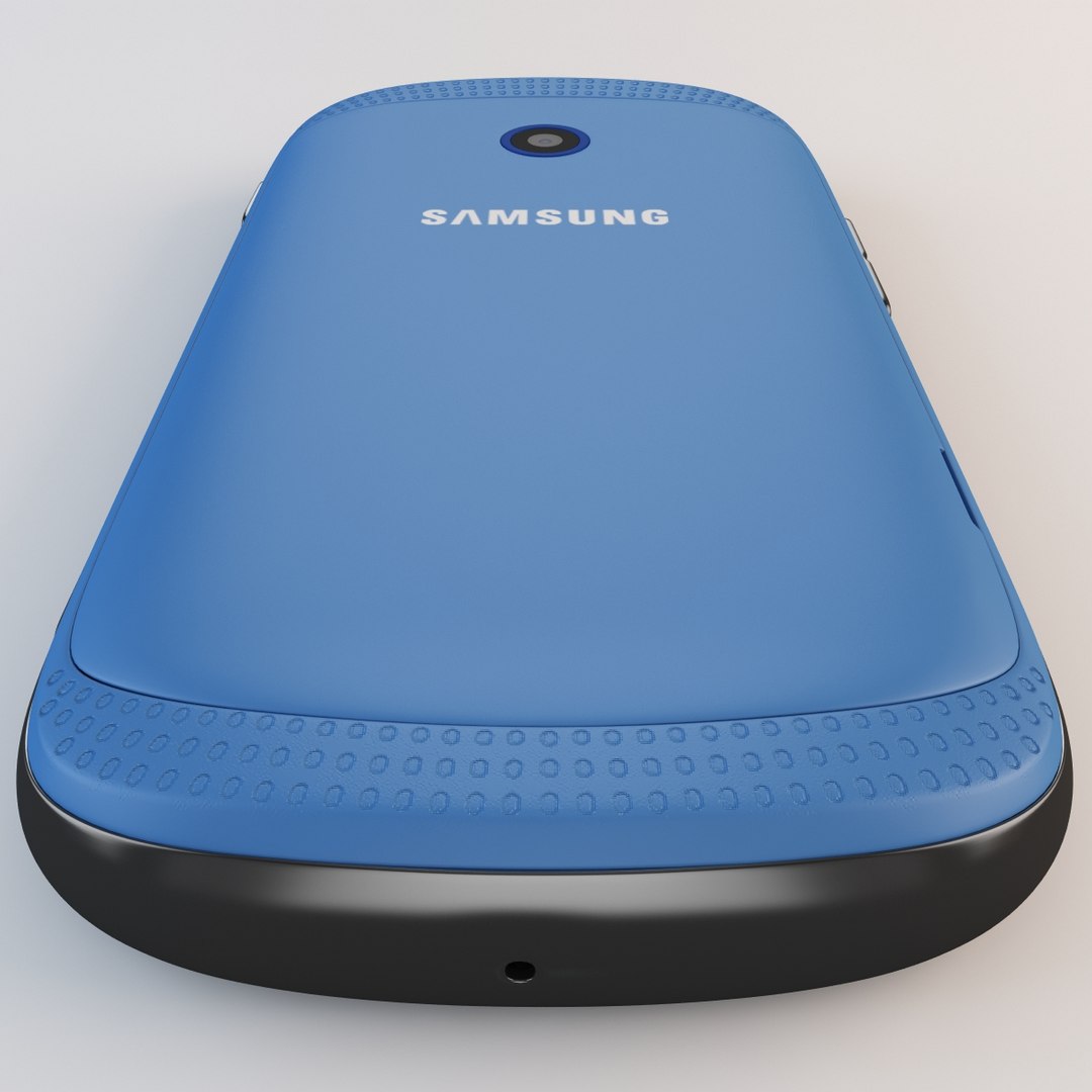 3dsmax Blue Samsung Galaxy Cellphone