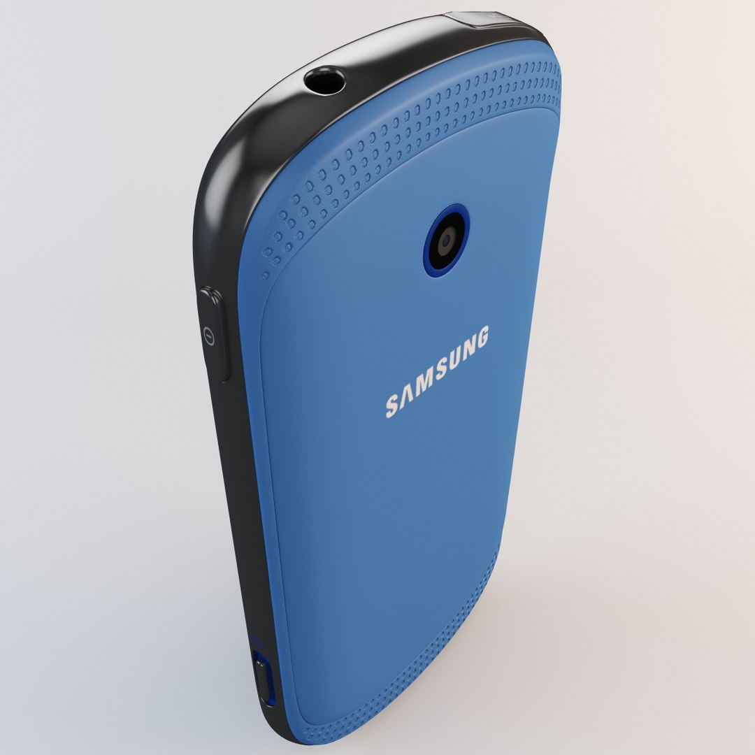 3dsmax Blue Samsung Galaxy Cellphone