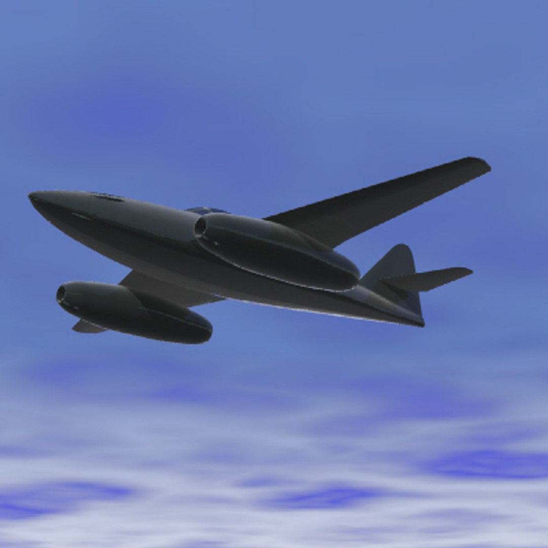 3d Model Jet Fighter Me262
