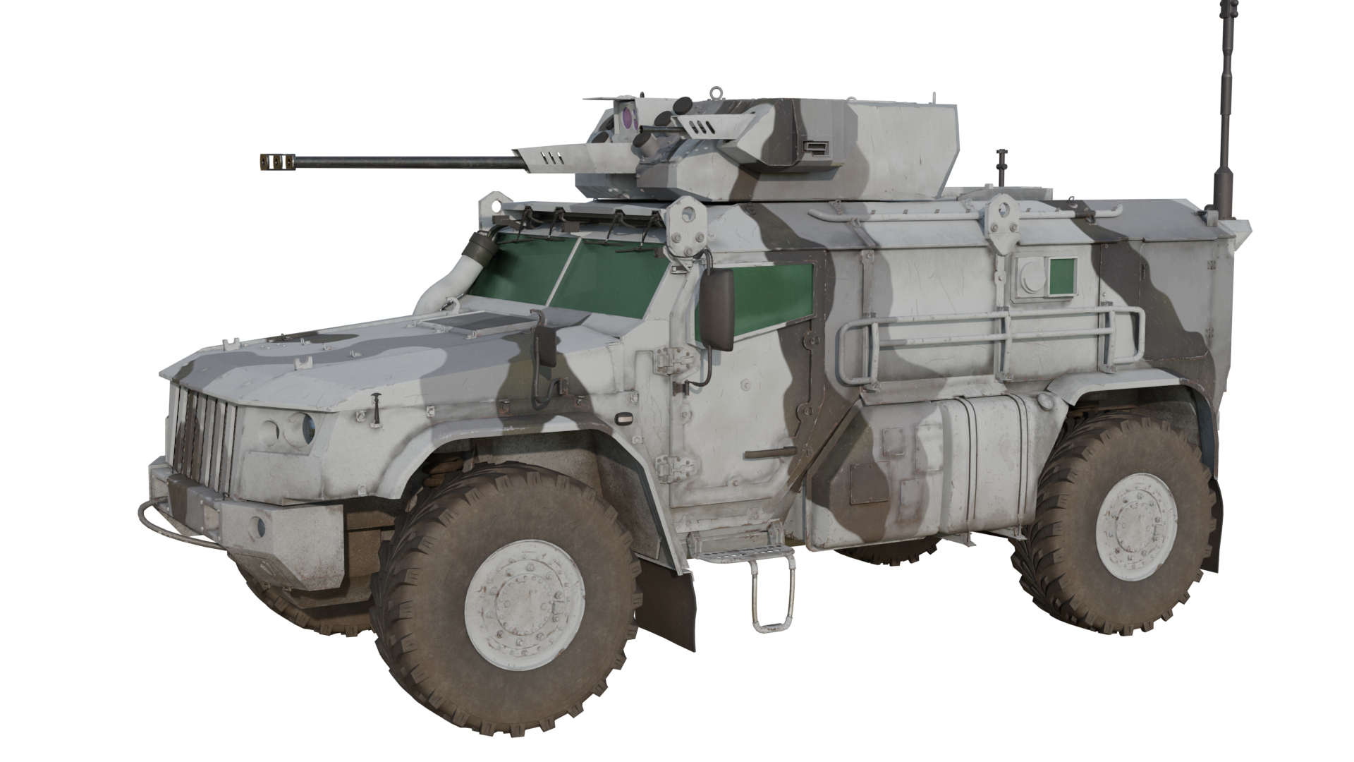 3D Typhoon VDV K-4836 Russian APC Full Interior PBR Game Ready Model ...
