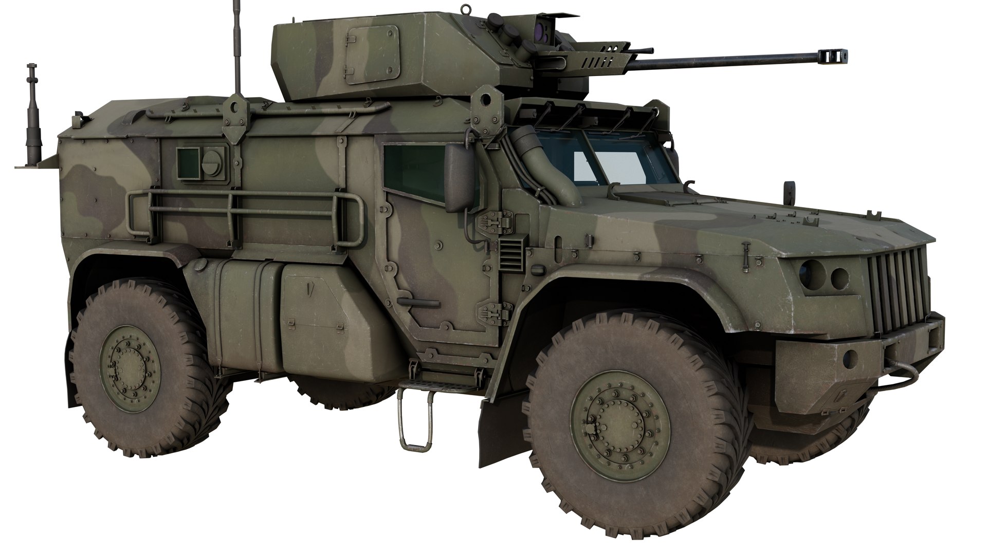 3D Typhoon VDV K-4836 Russian APC Full Interior PBR Game Ready Model ...