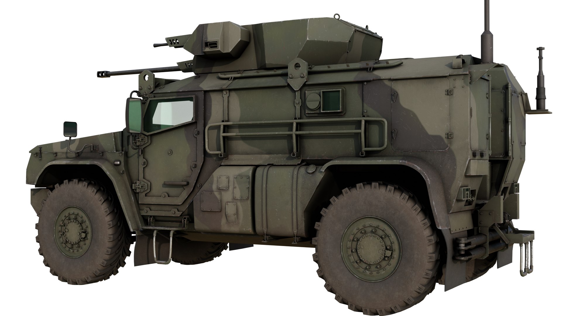 3D Typhoon VDV K-4836 Russian APC Full Interior PBR Game Ready Model ...