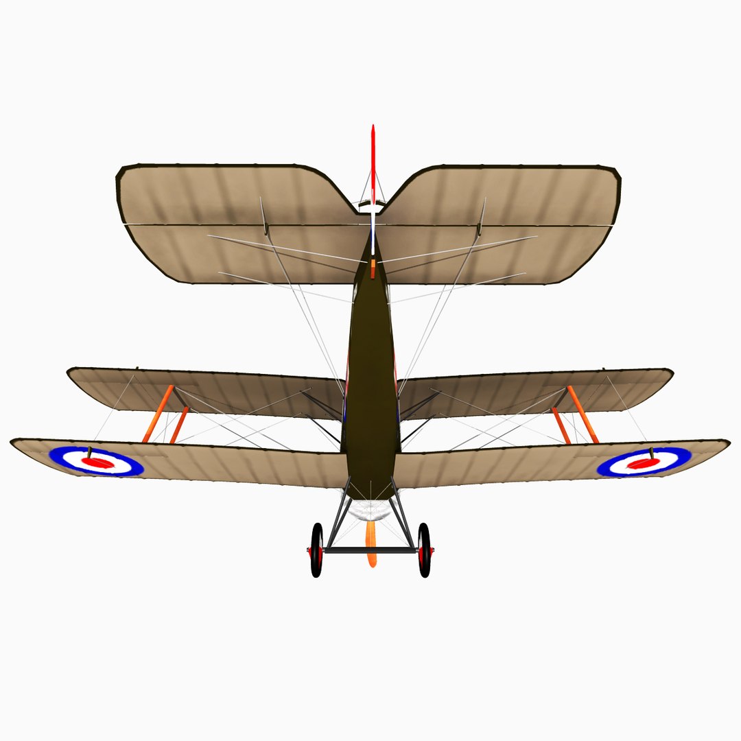 3dsmax Sopwith Strutter Aircraft