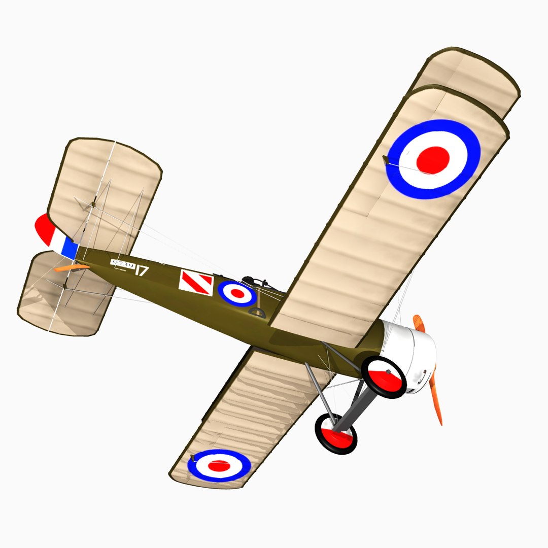3dsmax Sopwith Strutter Aircraft