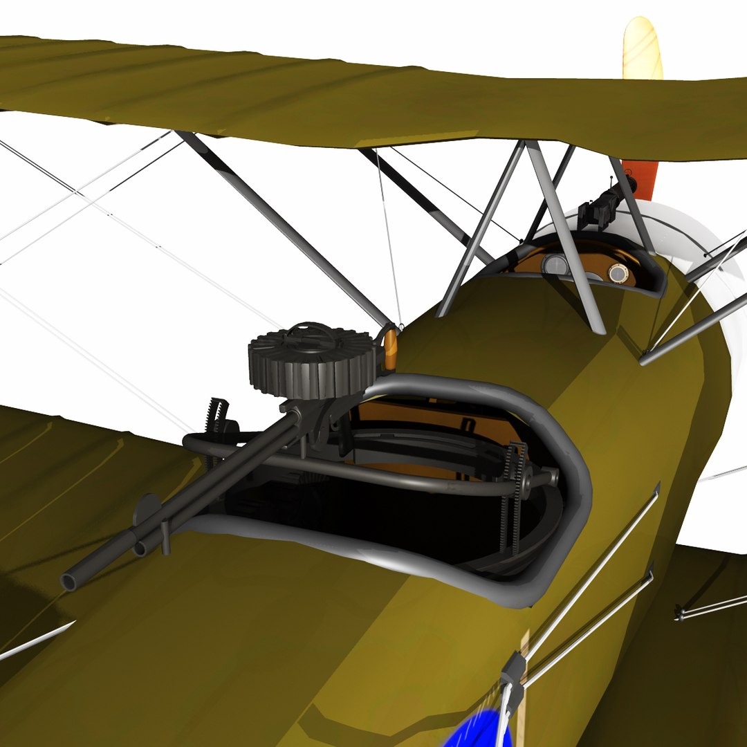 3dsmax Sopwith Strutter Aircraft