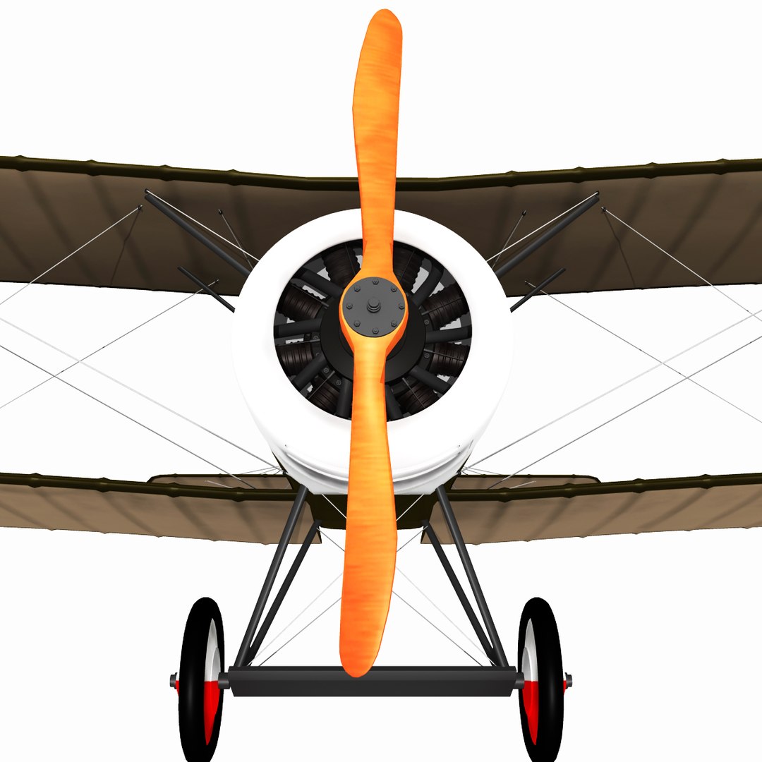 3dsmax Sopwith Strutter Aircraft