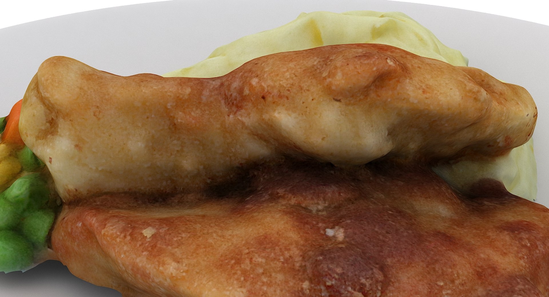 3D Lunch Schnitzel Model - TurboSquid 1339147