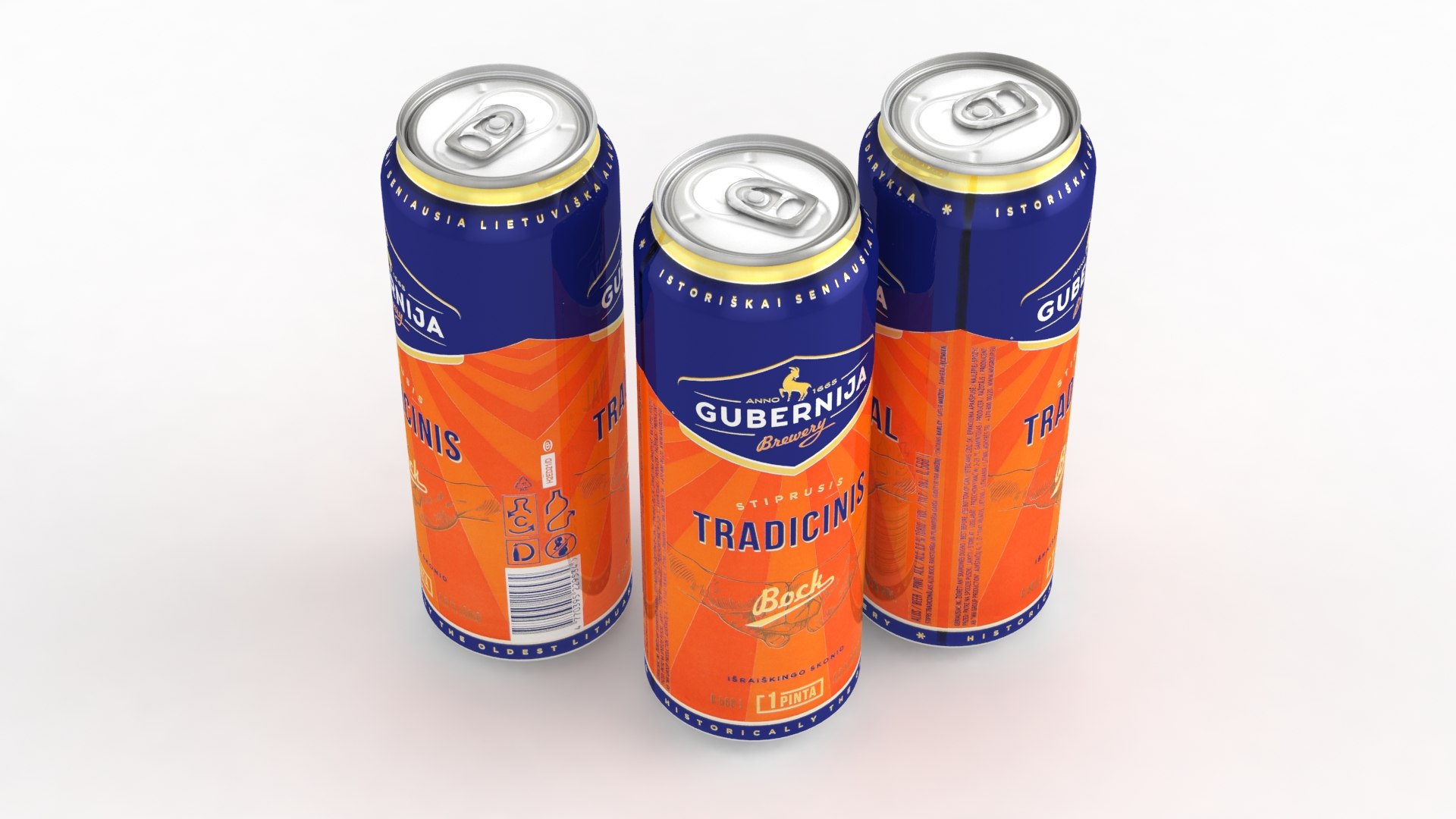 3D Beer Can Gubernija Strong Traditional Bock Pint 568ml 2023 ...