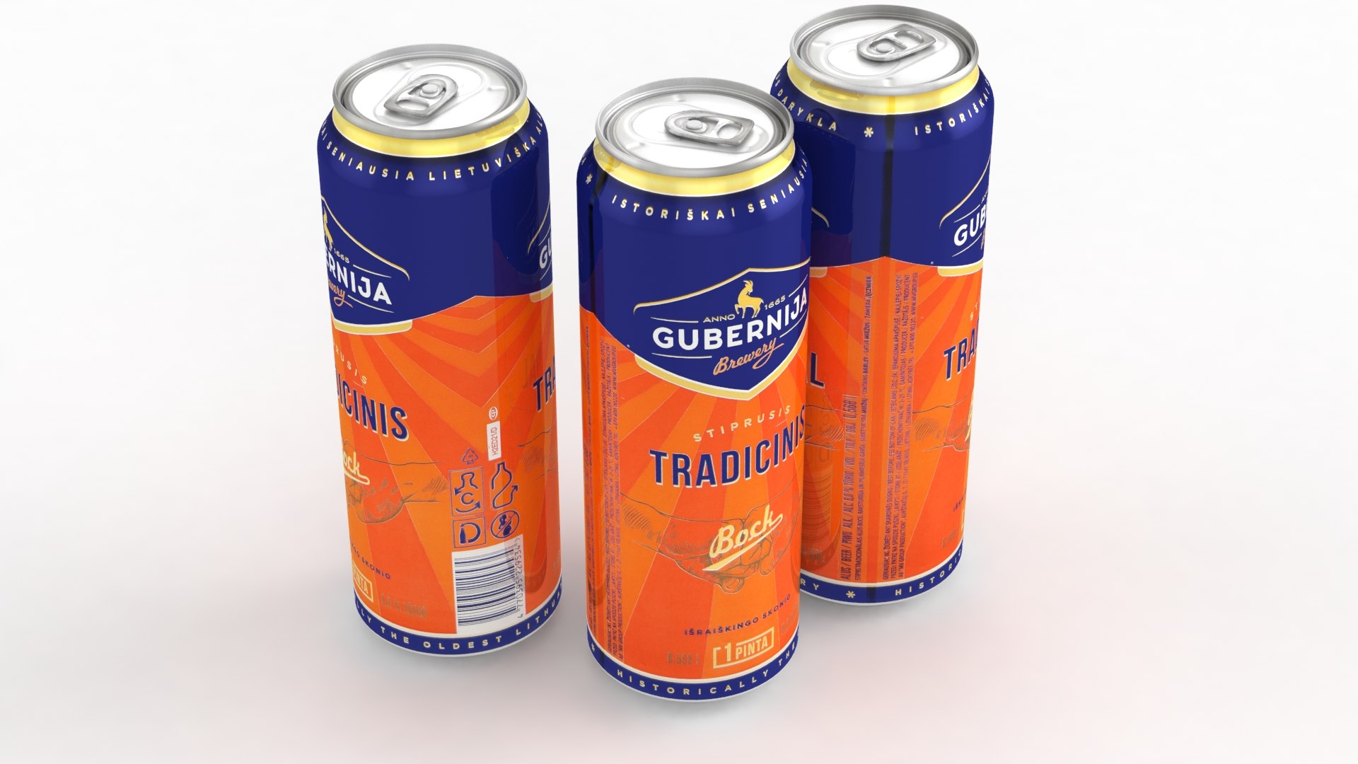 3D Beer Can Gubernija Strong Traditional Bock Pint 568ml 2023 ...