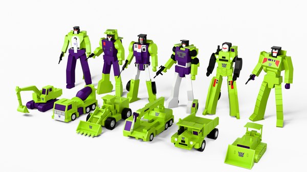 modelo 3d Constructicons de Transformadores G1 - TurboSquid 2352963