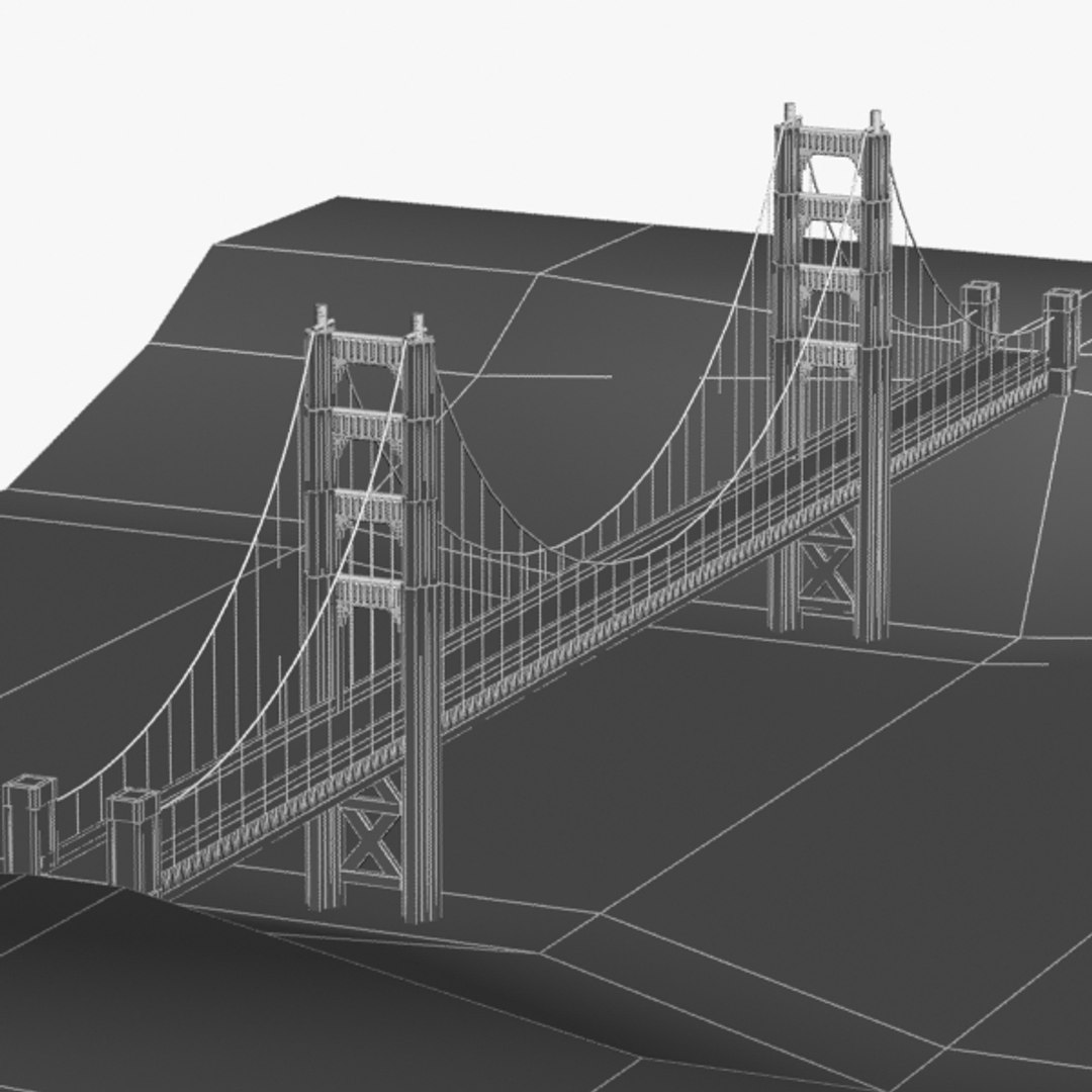Car Bridge 3d Model