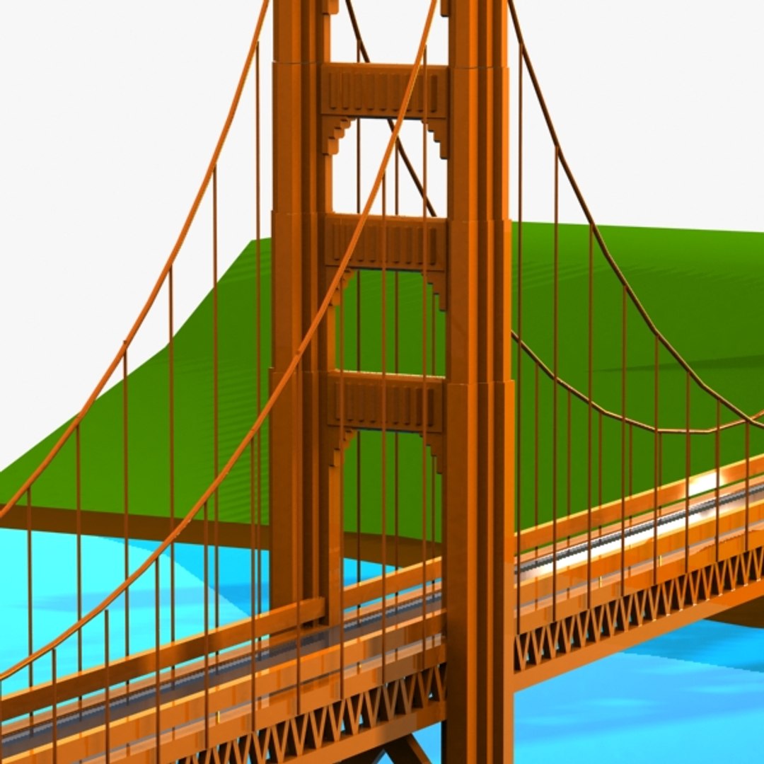 Car Bridge 3d Model