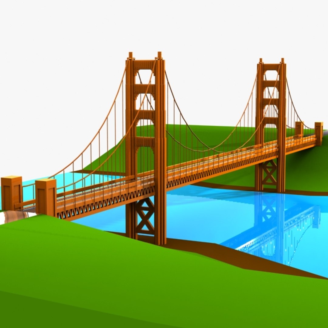 Car Bridge 3d Model