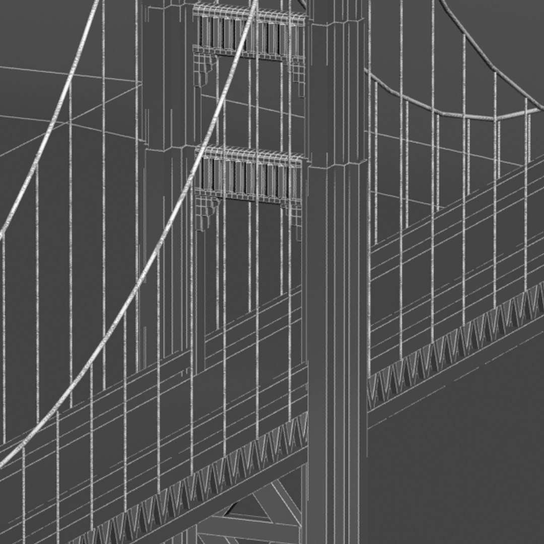 Car Bridge 3d Model