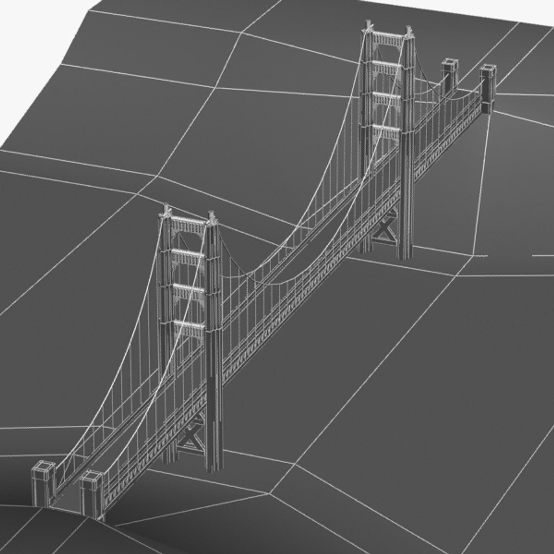 Car Bridge 3d Model
