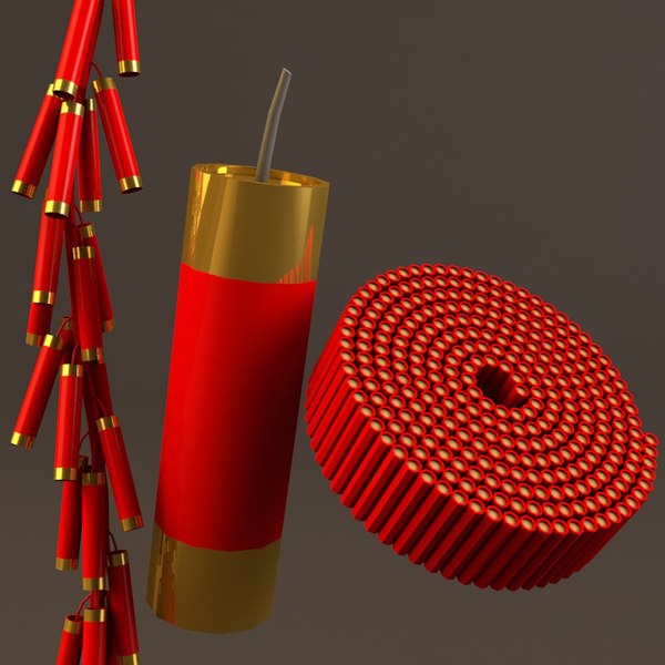 3D Chinese Firecrackers - TurboSquid 1835607
