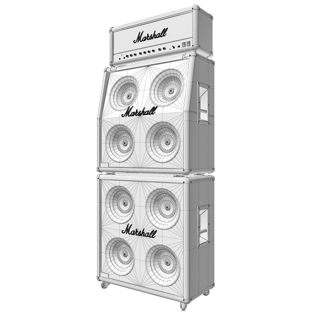 Guitar Amplifier Marshall JCM 900 3D Model - TurboSquid 2169602