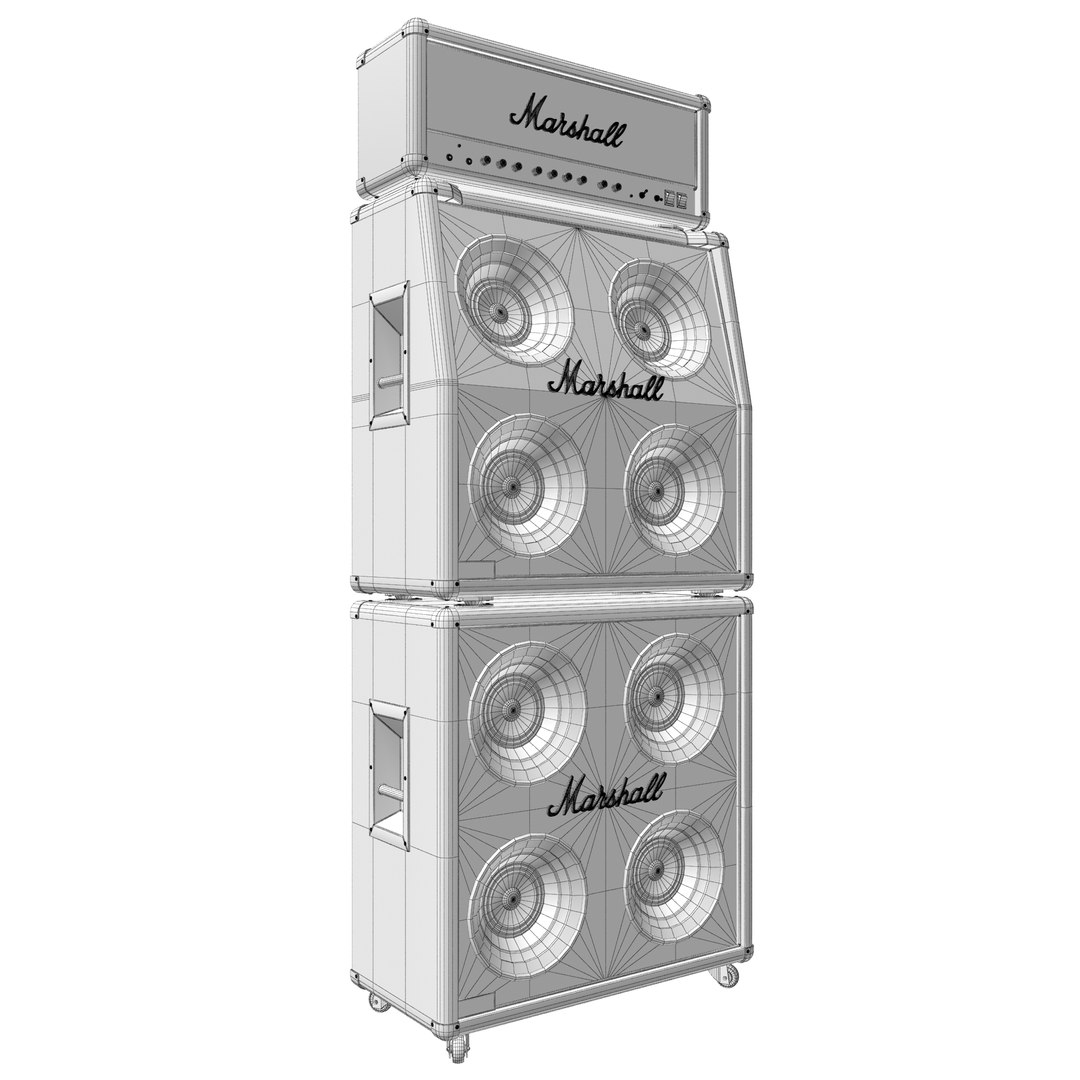 Guitar Amplifier Marshall JCM 900 3D Model - TurboSquid 2169602