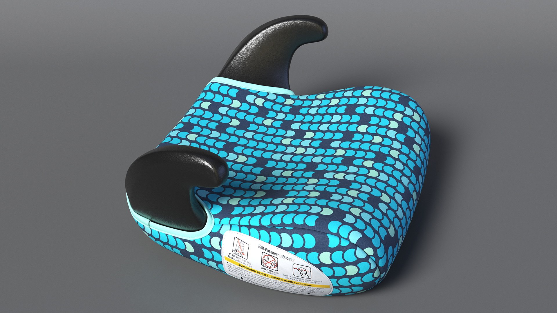 Portable Car Booster Seat Blue 3D Model - TurboSquid 2147285