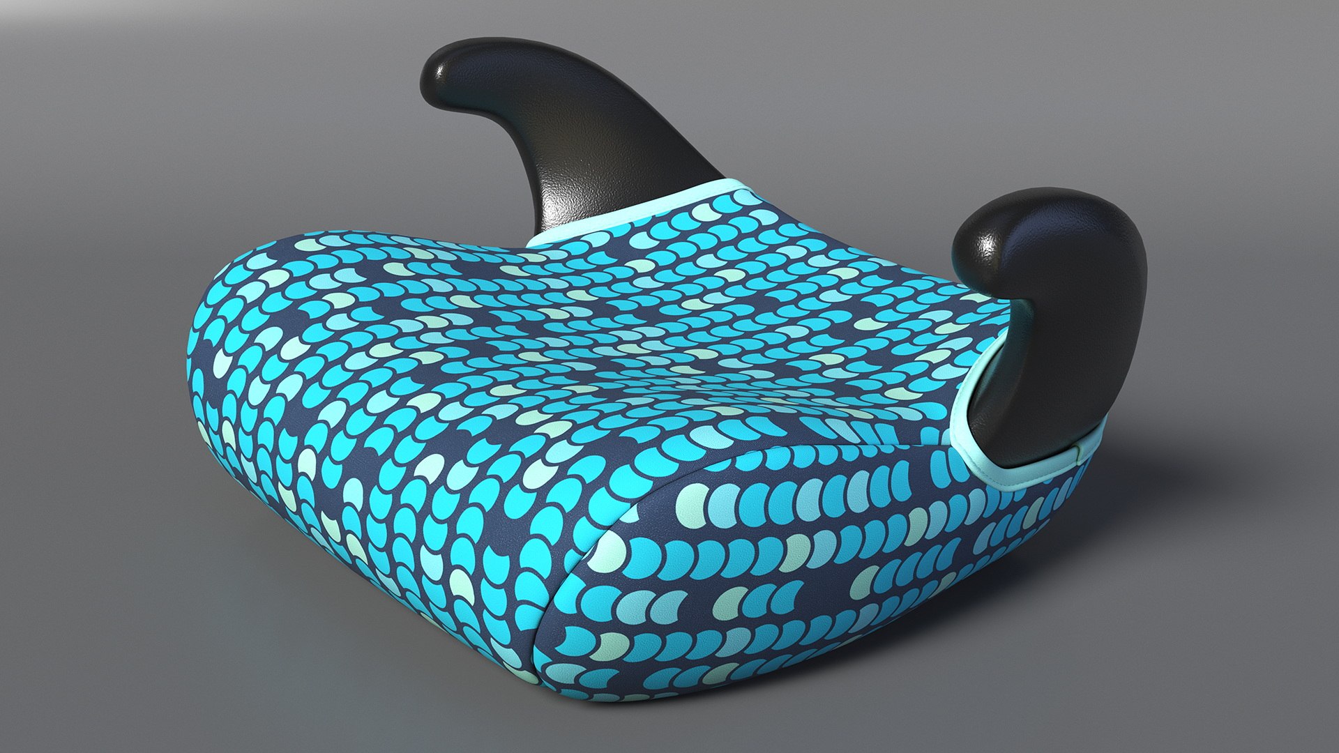 Portable Car Booster Seat Blue 3D Model - TurboSquid 2147285