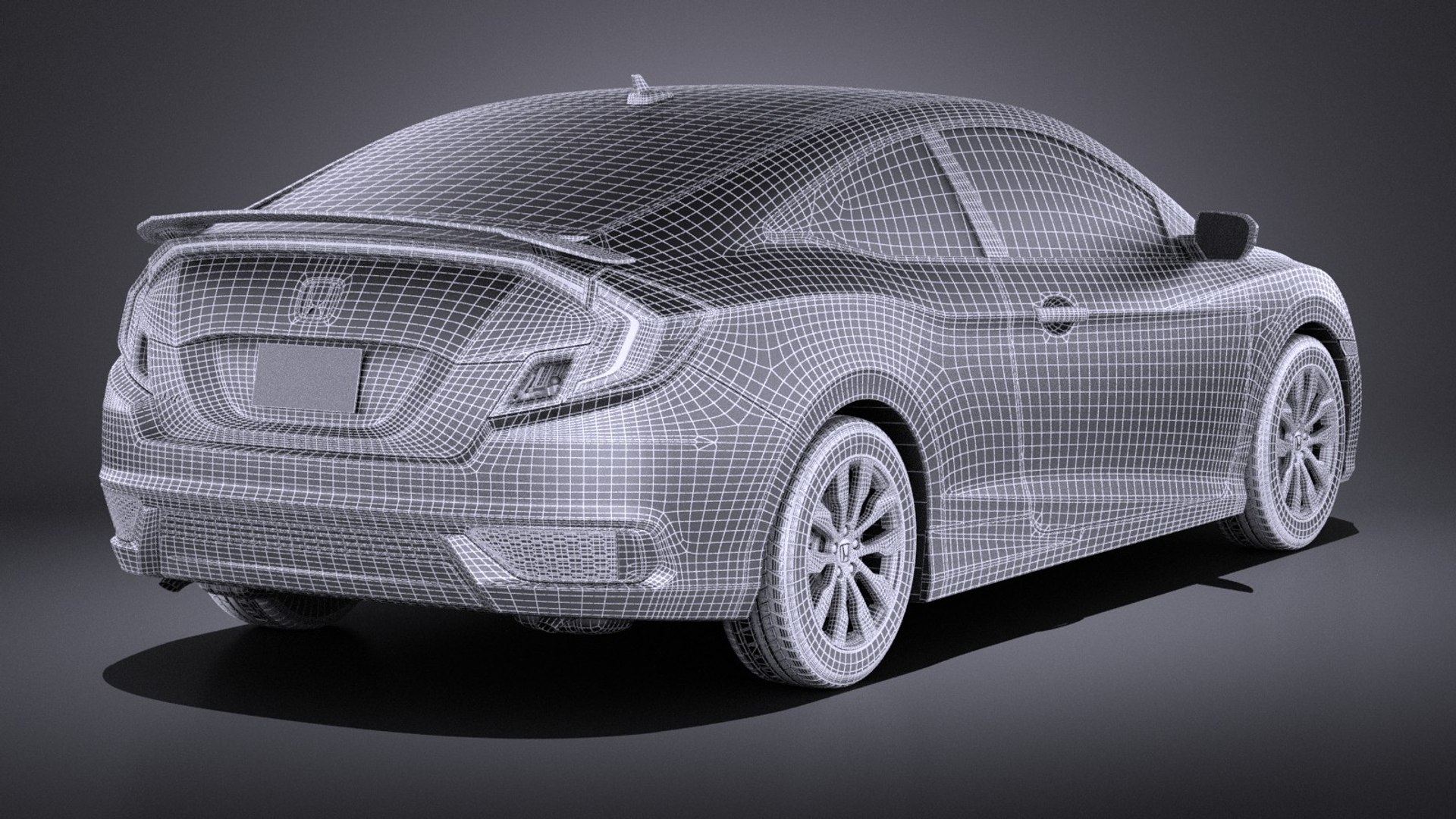 3d honda civic coupe