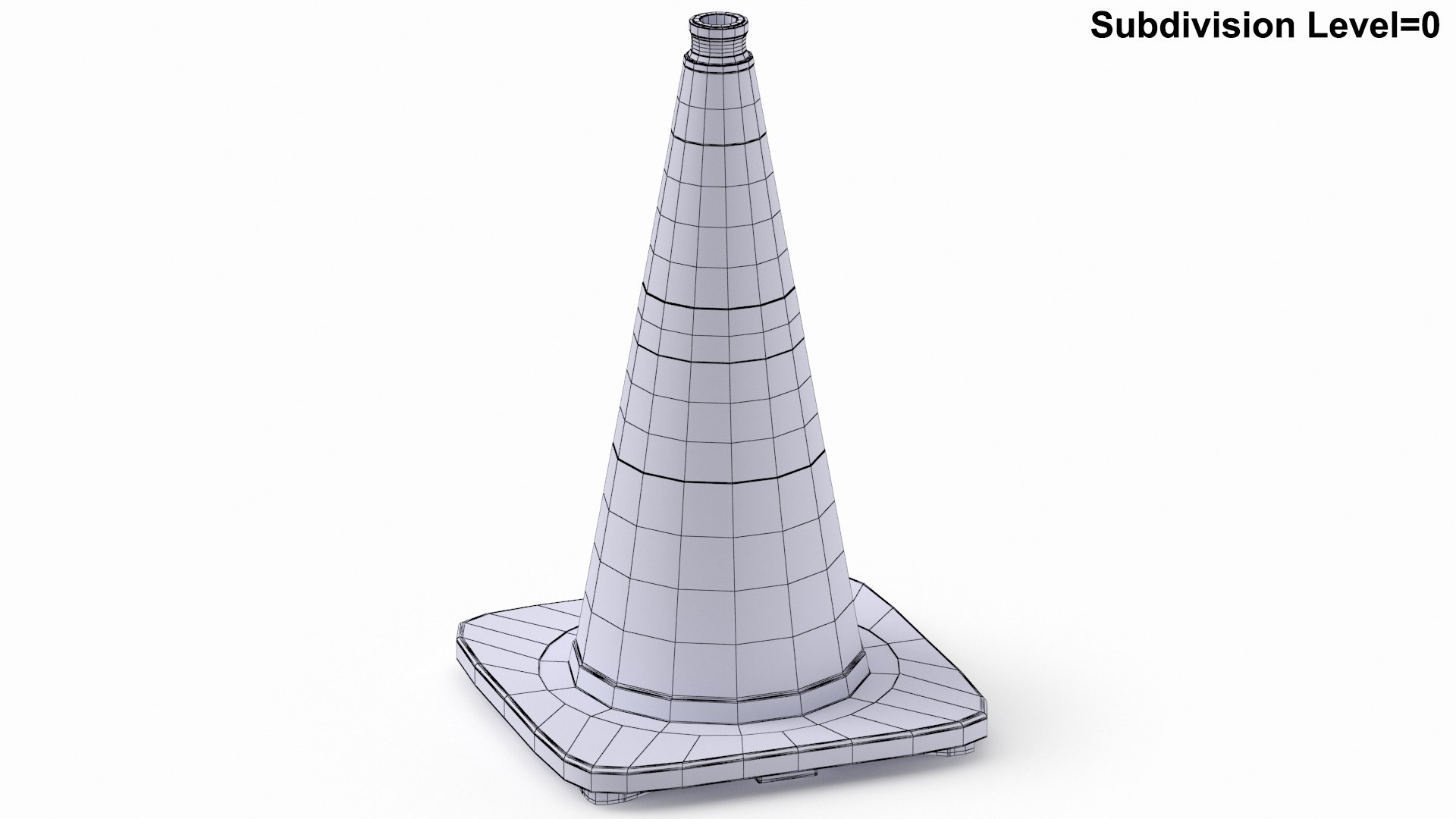 Traffic Cone 02 3D Model - TurboSquid 2045542