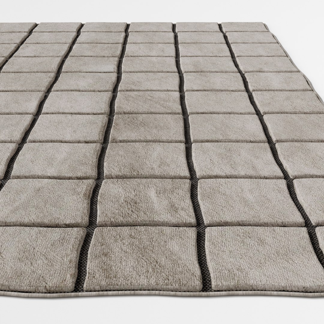 Sahara Grid Rug Model - TurboSquid 2302096