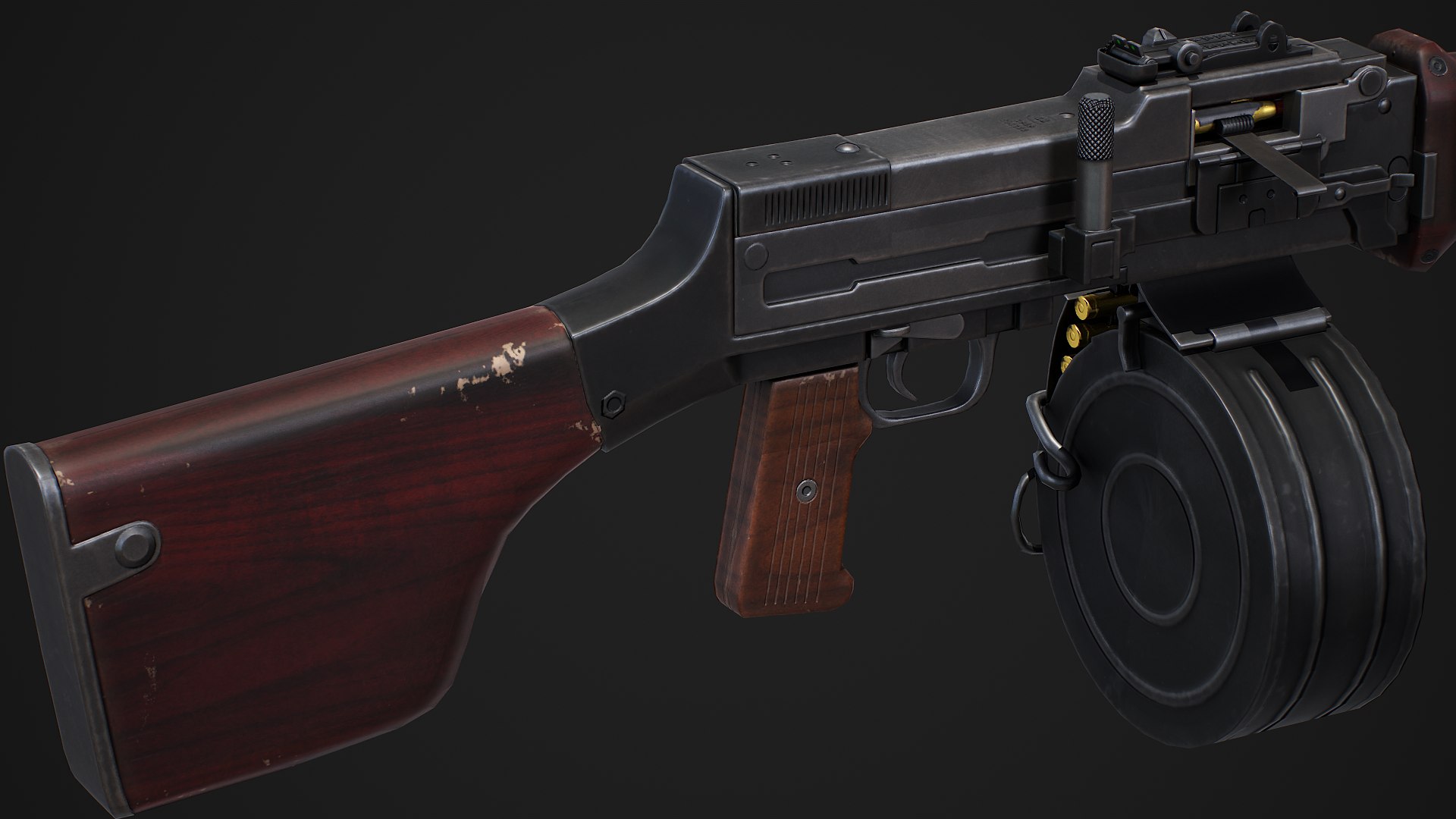 3D RPD Machine Gun - LowPoly Mobile Ready - TurboSquid 2070955