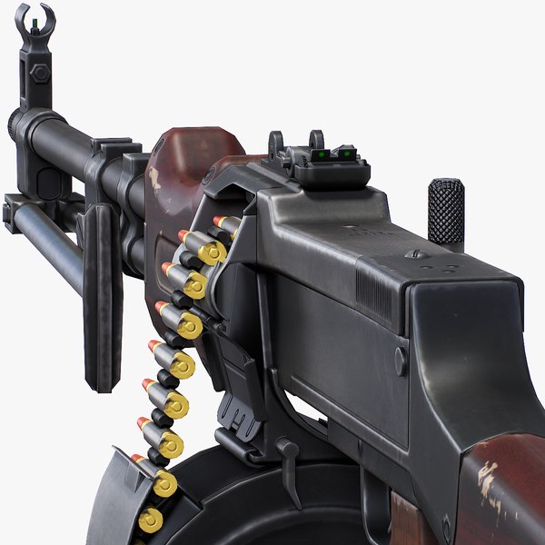 modelo 3d RPD Machine Gun - LowPoly Mobile Ready - TurboSquid 2070955