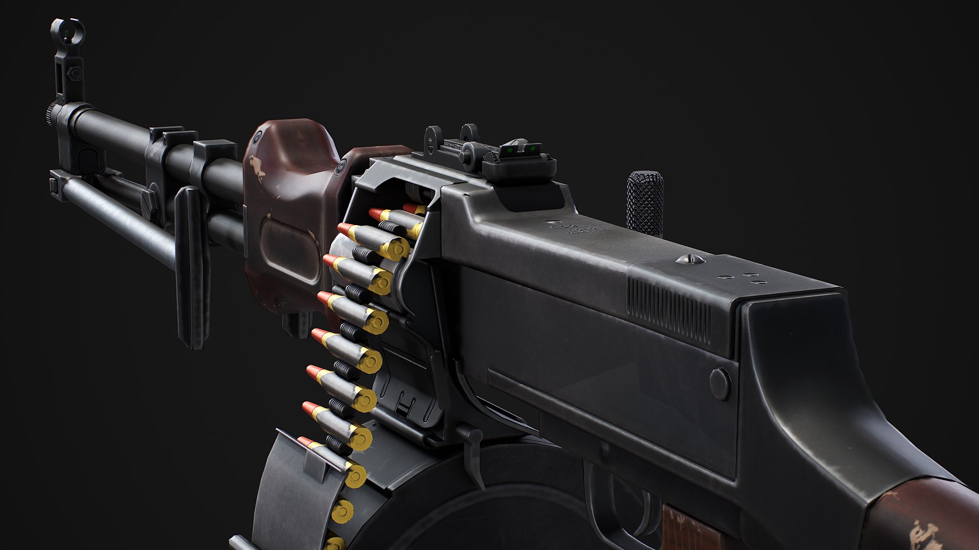 3D RPD Machine Gun - LowPoly Mobile Ready - TurboSquid 2070955